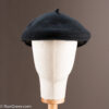 "Boina Pirineos", peaked beret (Stroker Cap), in Black - Ron Greer